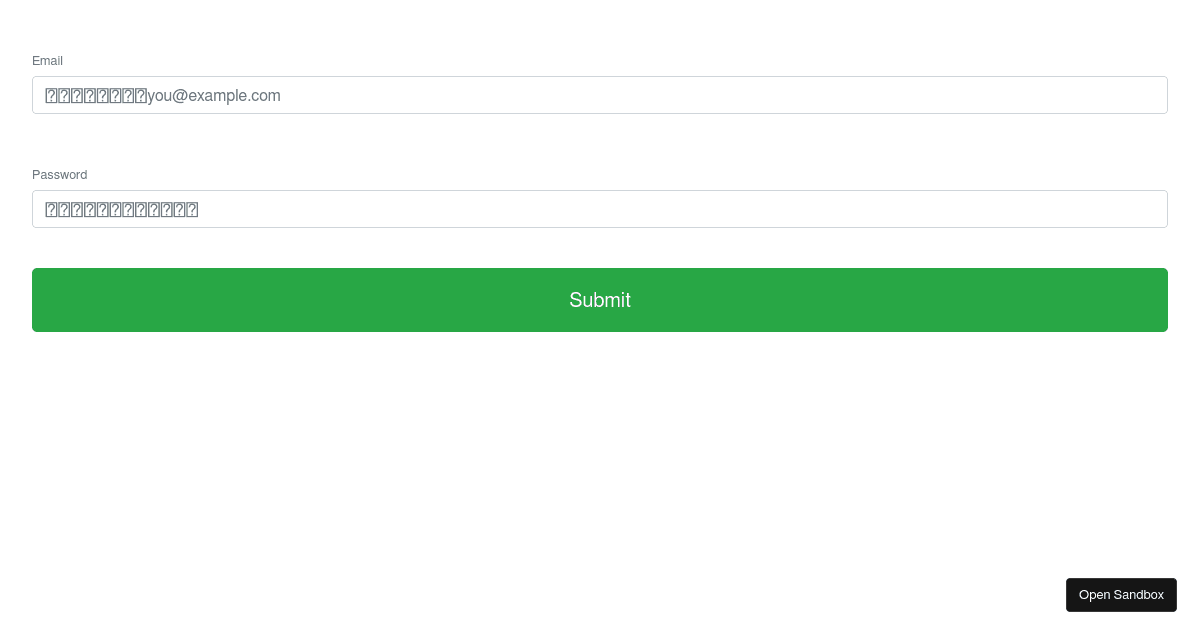 useReducer Form - Codesandbox