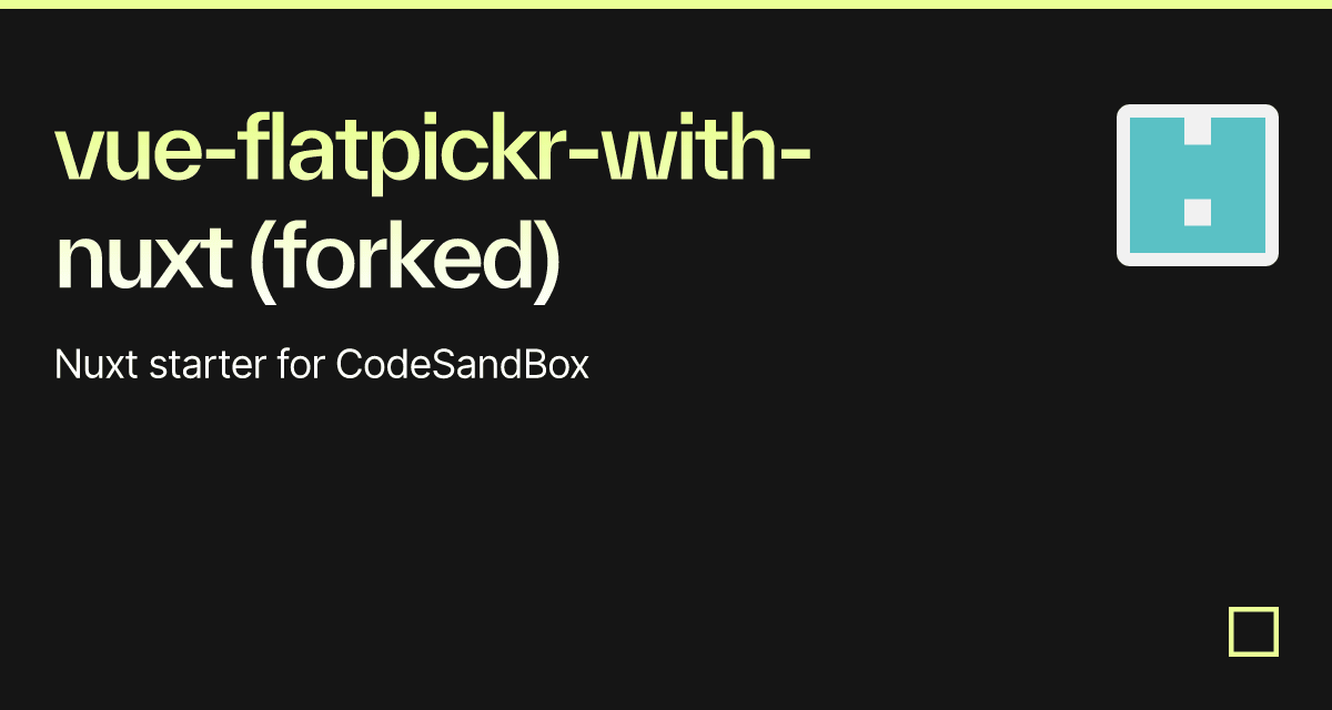 vue-flatpickr-with-nuxt (forked) - Codesandbox