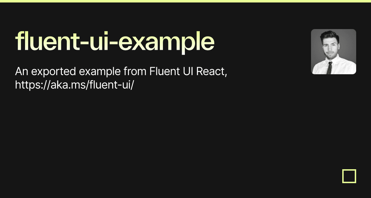 fluent-ui-example - Codesandbox