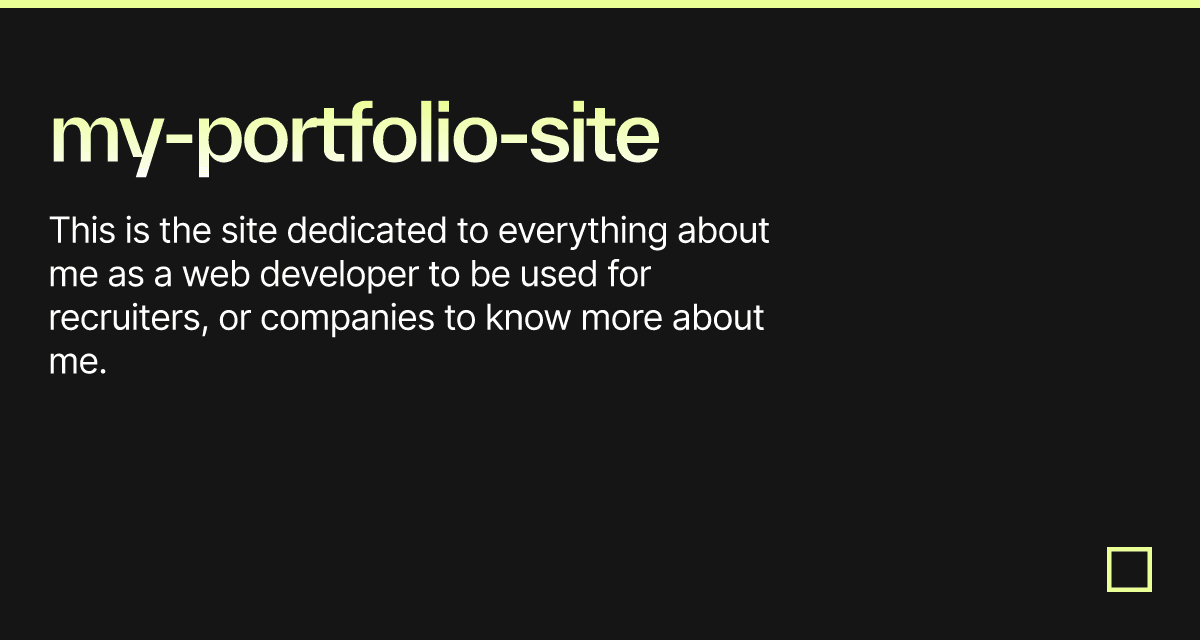 my-portfolio-site - Codesandbox