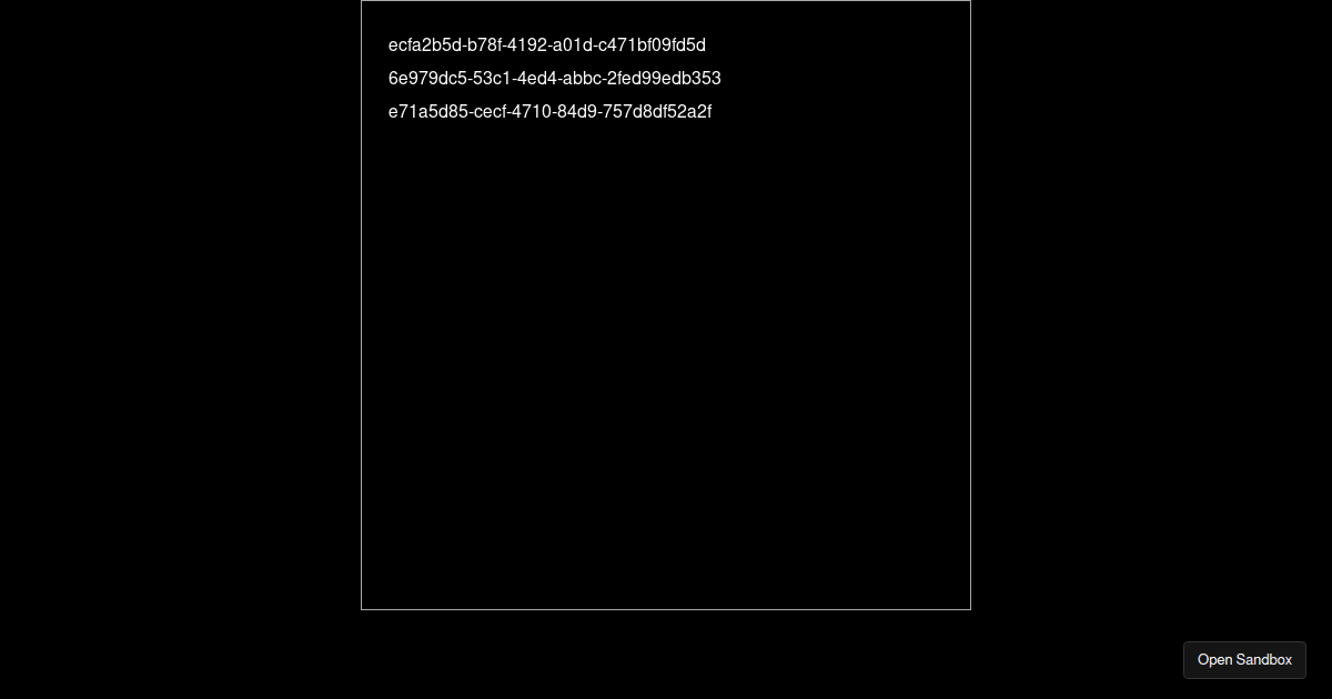 Stack Animation Virtualized Table - Codesandbox