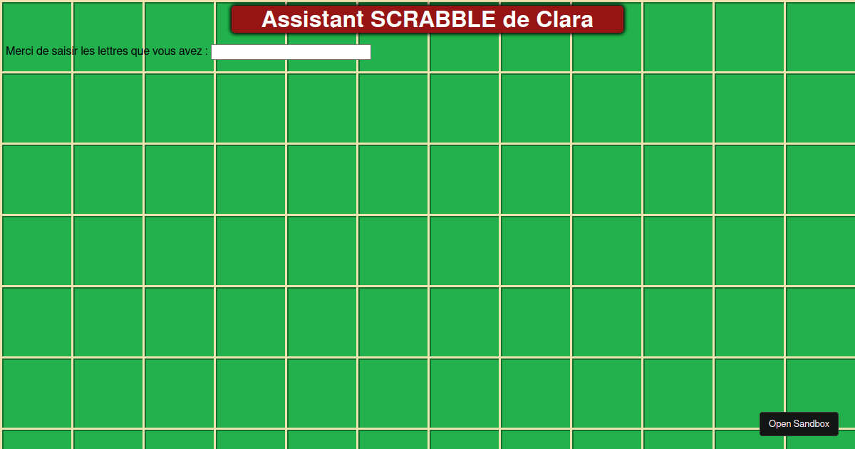 scrabble-clara - Codesandbox