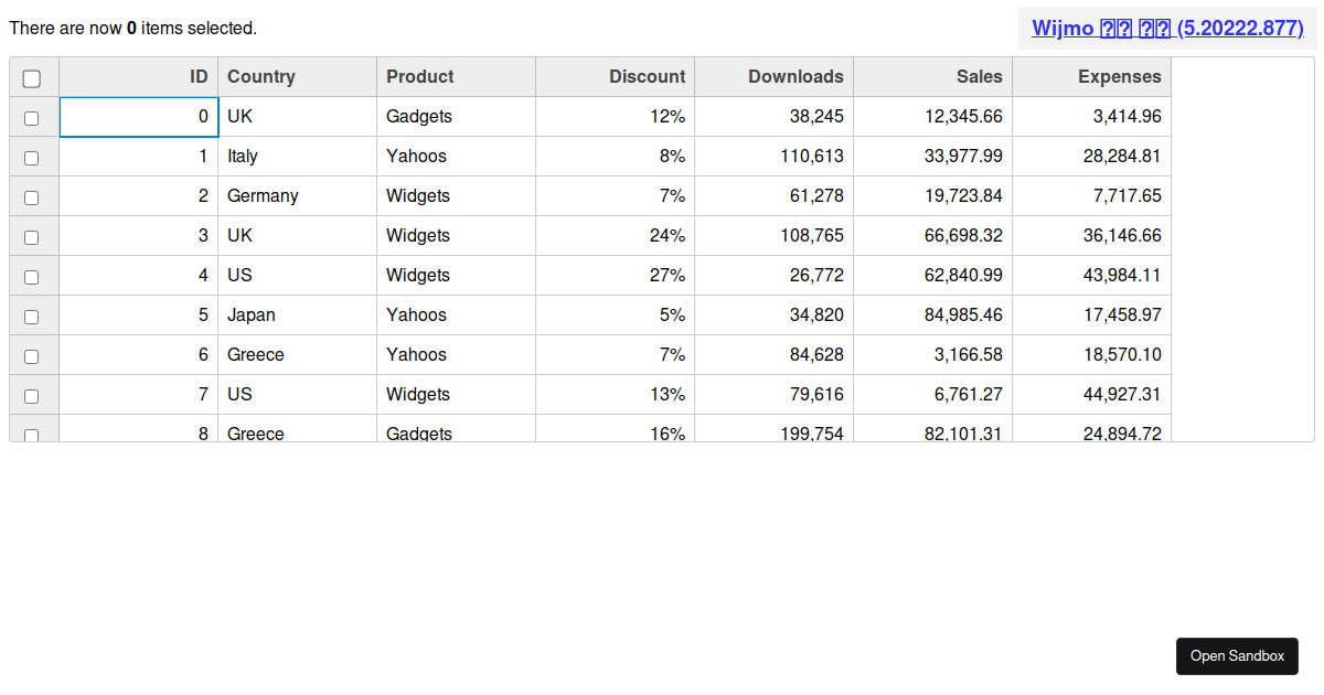 wijmo vue_ selector checkbox 설정_updated 2022v2 - Codesandbox