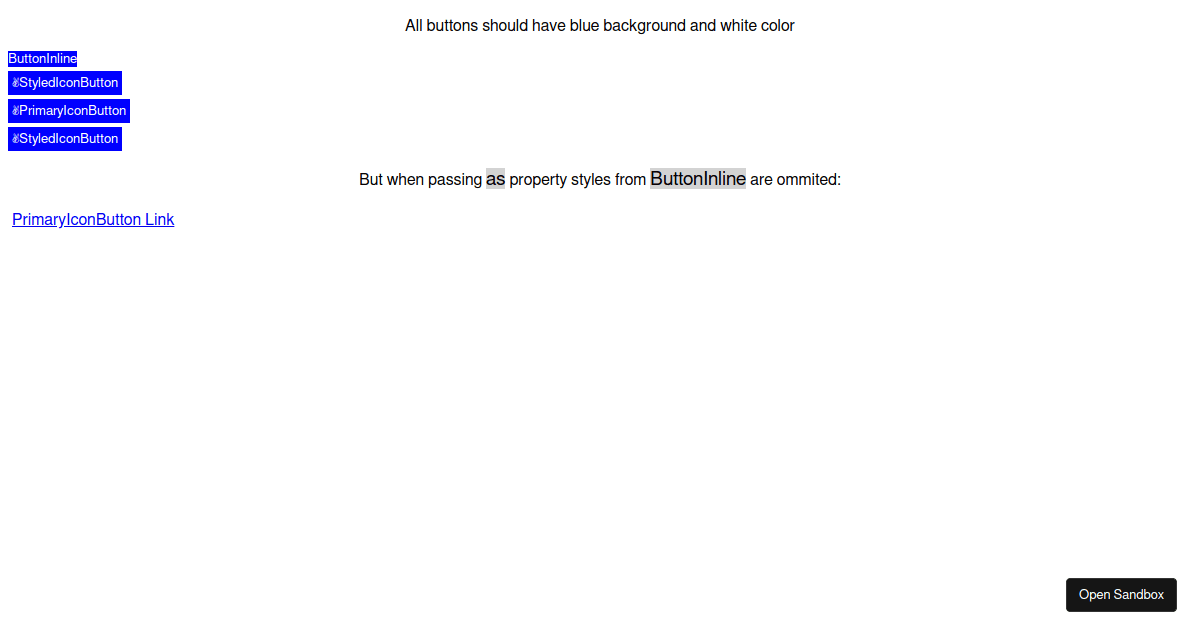 styled-components-inheritance-bug - Codesandbox