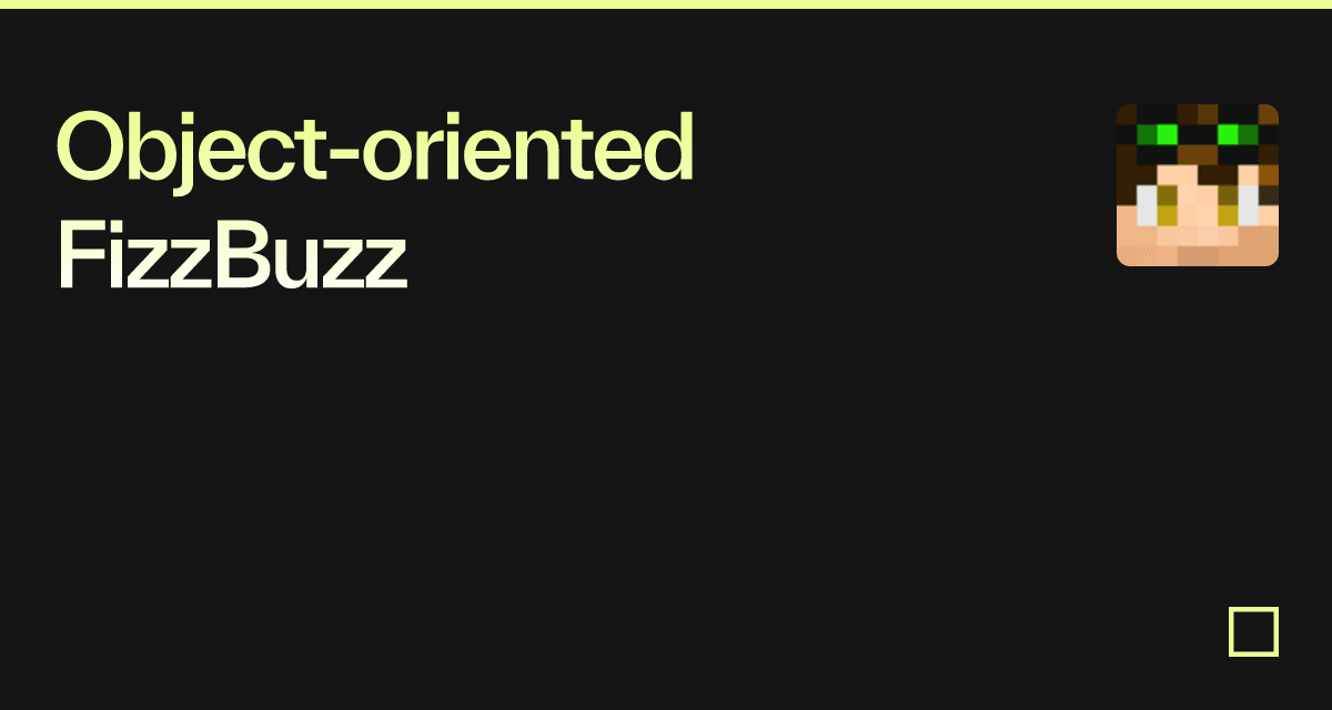 Object-oriented FizzBuzz - Codesandbox Object-oriented FizzBuzz - Codesandbox