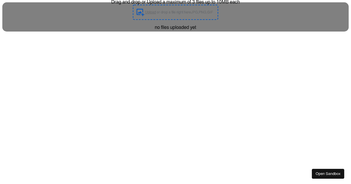 React Drag Drop Files Forked Codesandbox