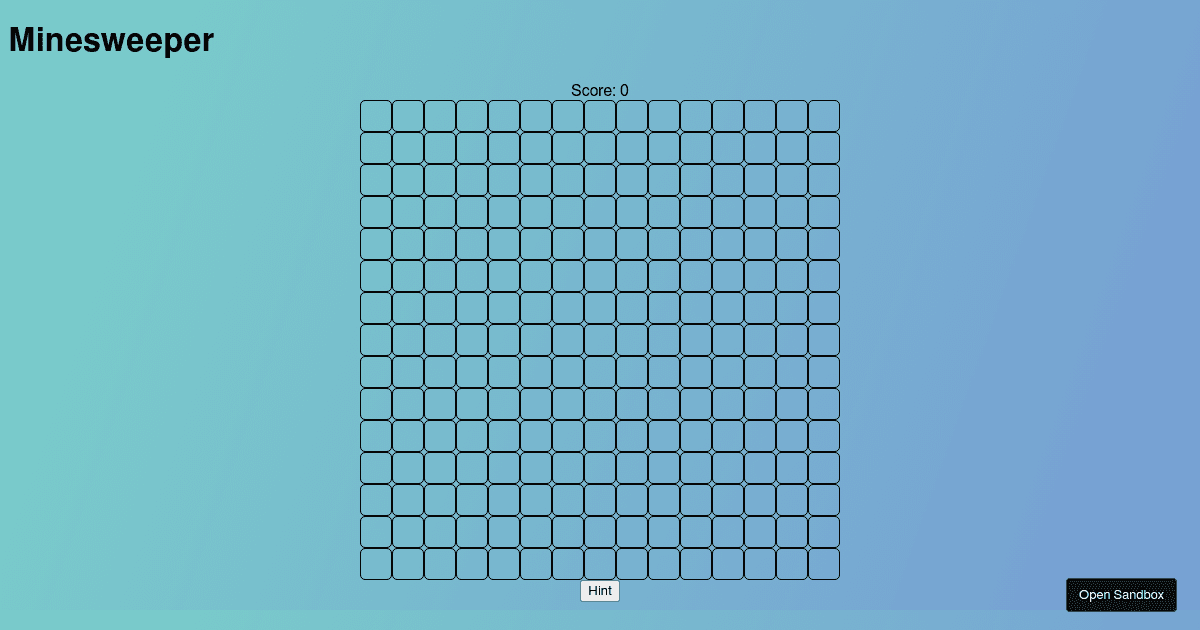 minesweeper - Codesandbox