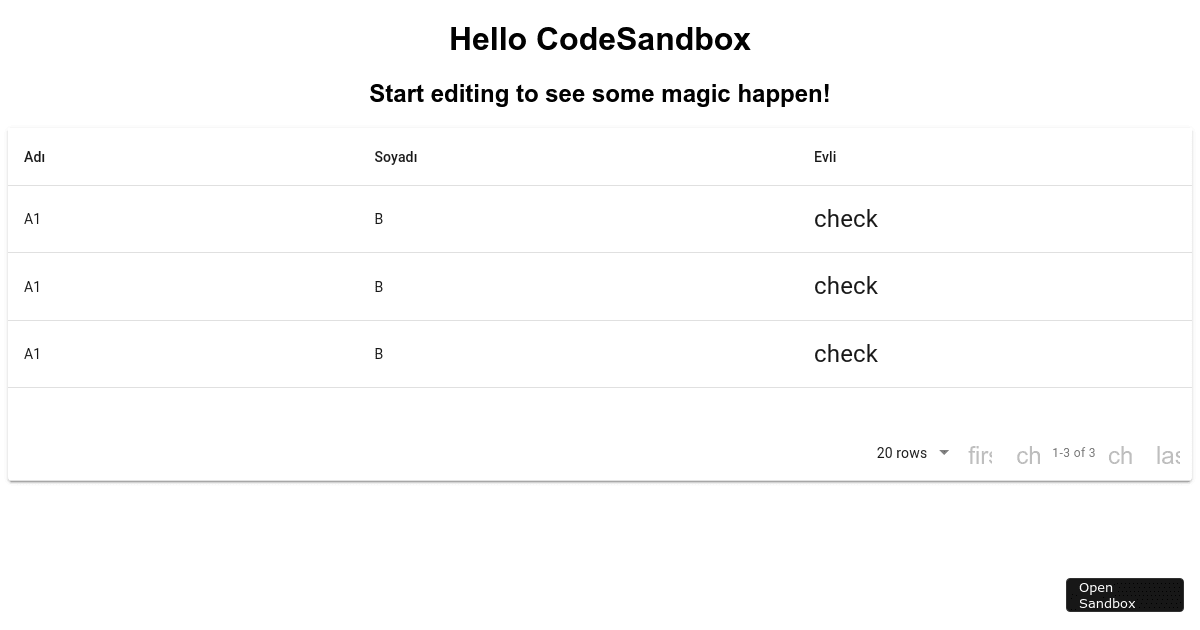 Scrollable material table (forked) - Codesandbox