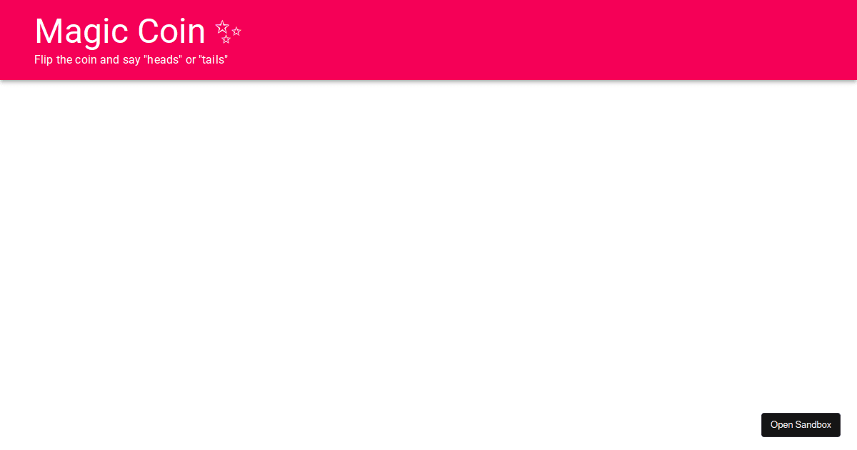 coin-flip - Codesandbox