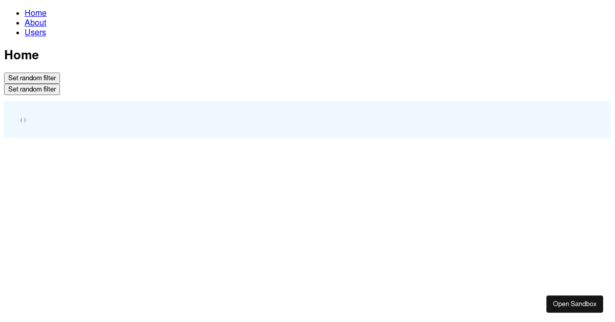 react-routing-filters-2 (forked) - Codesandbox react-routing-filters-2 (forked) - Codesandbox