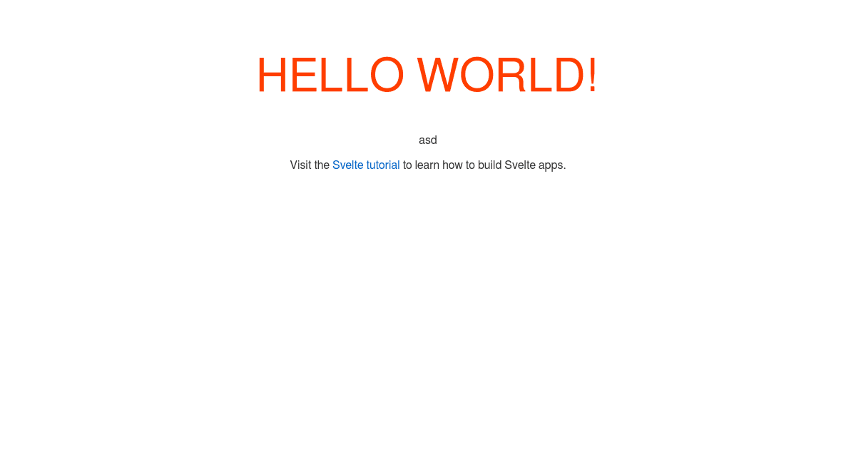 Svelte Template Codesandbox