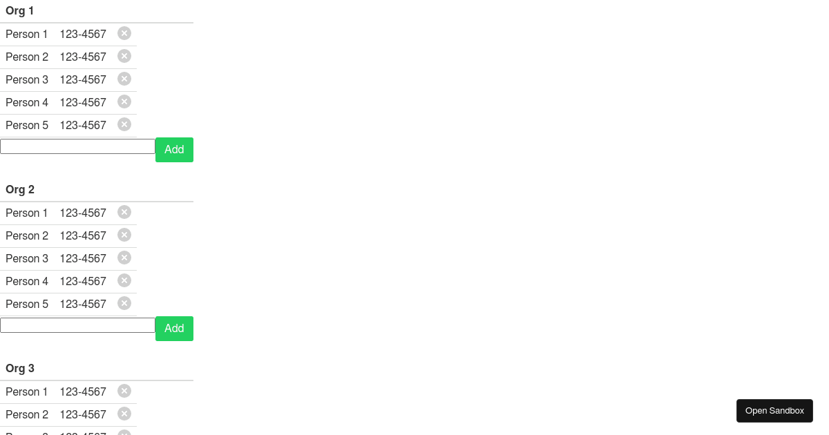 Org Chart - Codesandbox