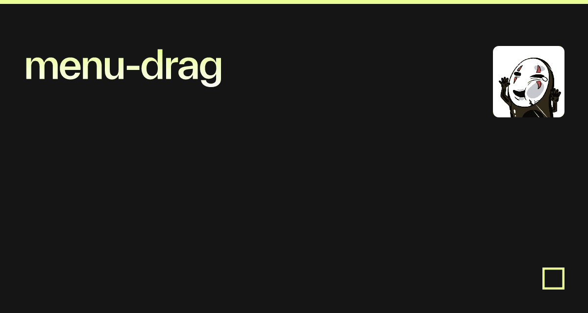 menu-drag - Codesandbox