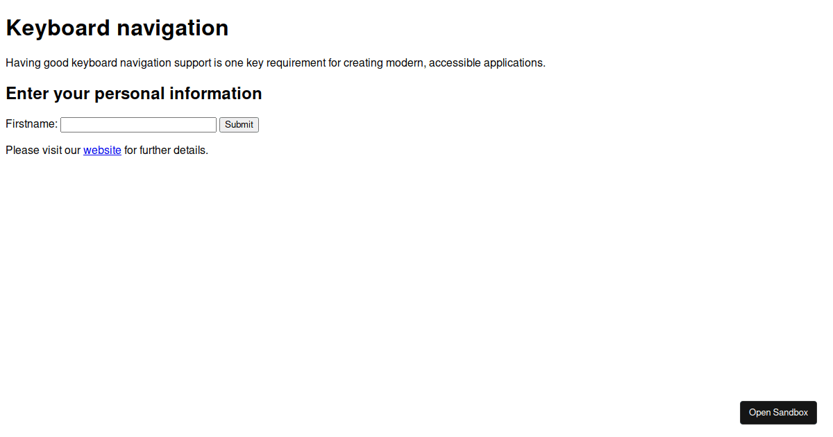 screencast-keyboard-activelement - Codesandbox