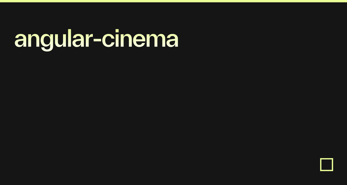 angular-cinema - Codesandbox