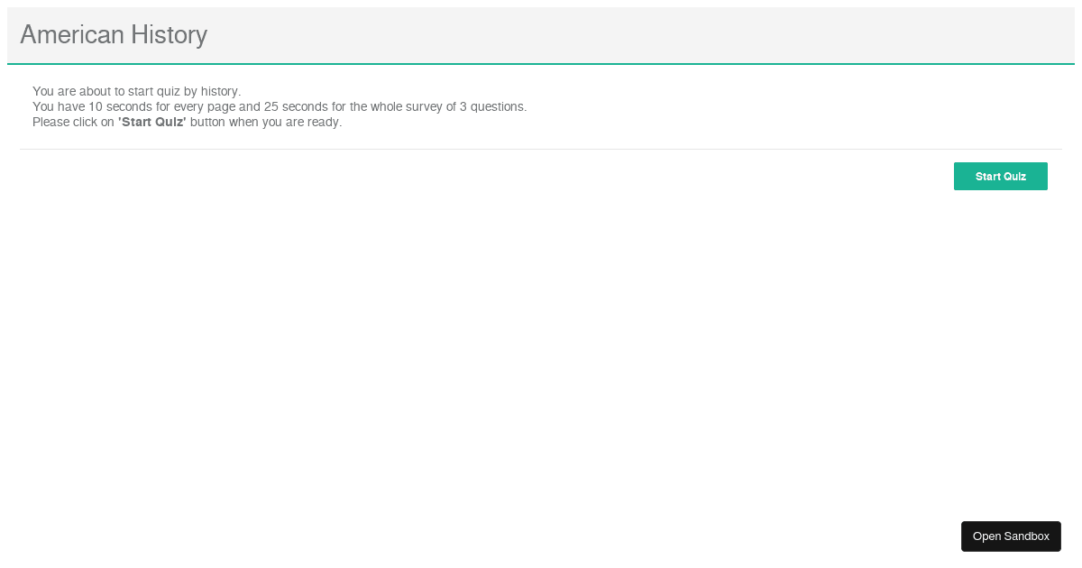 Surveyjs Vue Codesandbox