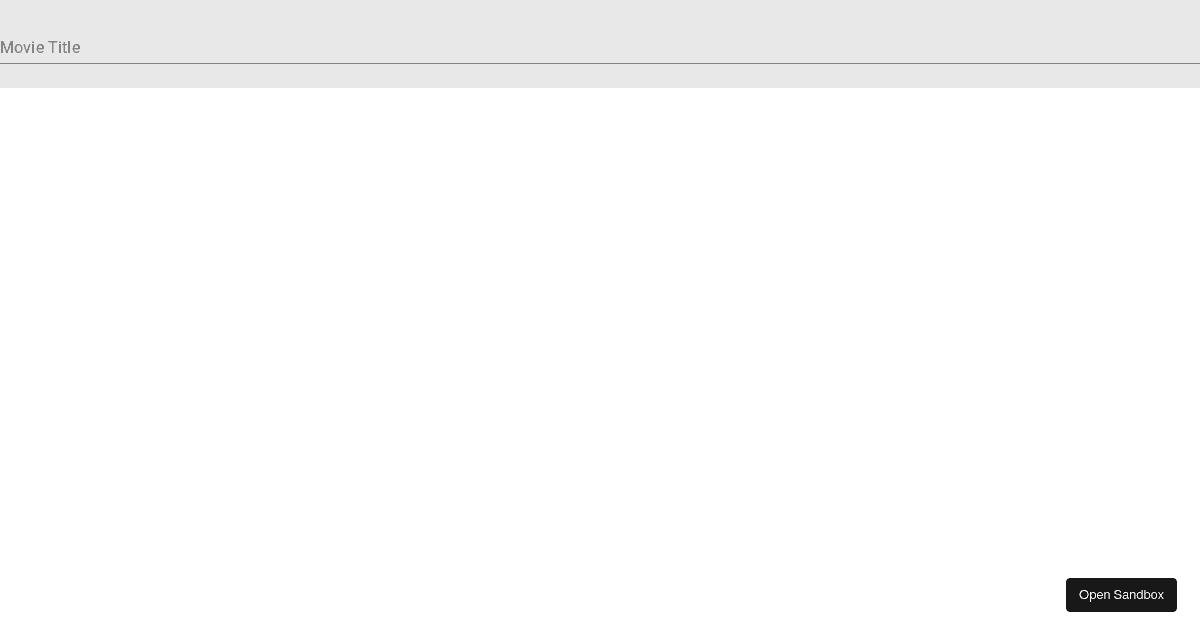 React Omdb Api Search Codesandbox