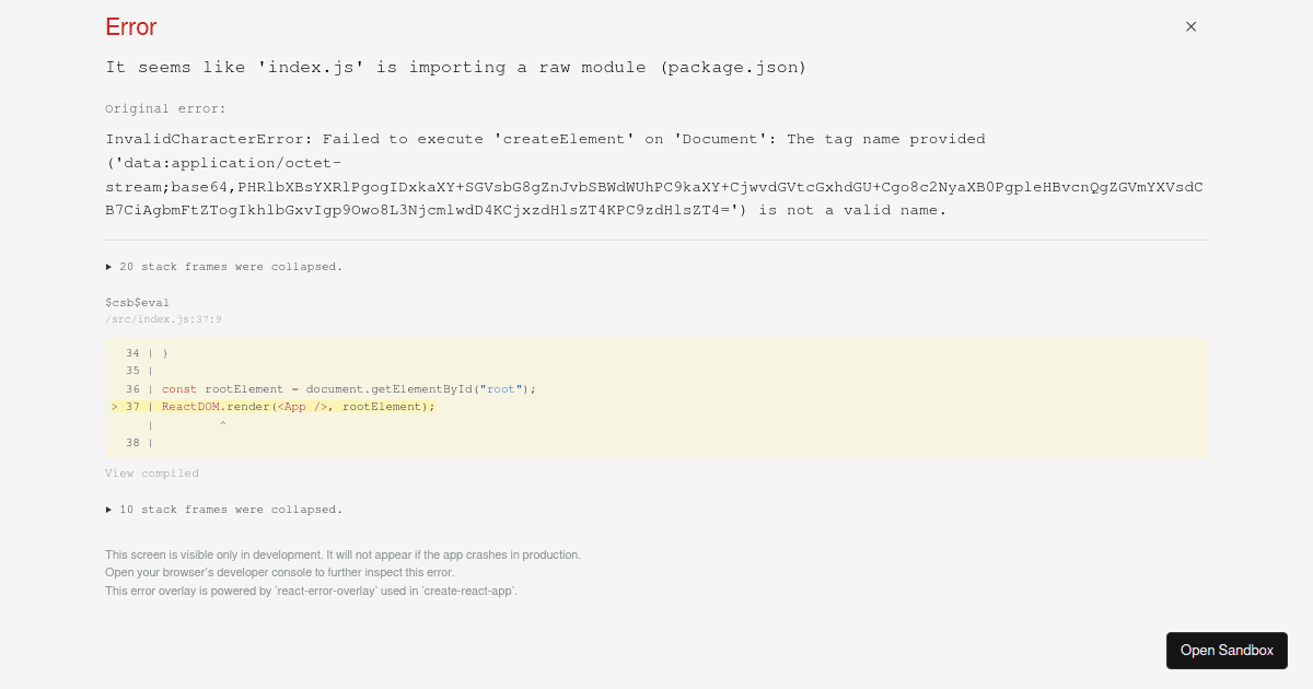 VueVisual in React w/ Vuera - Codesandbox