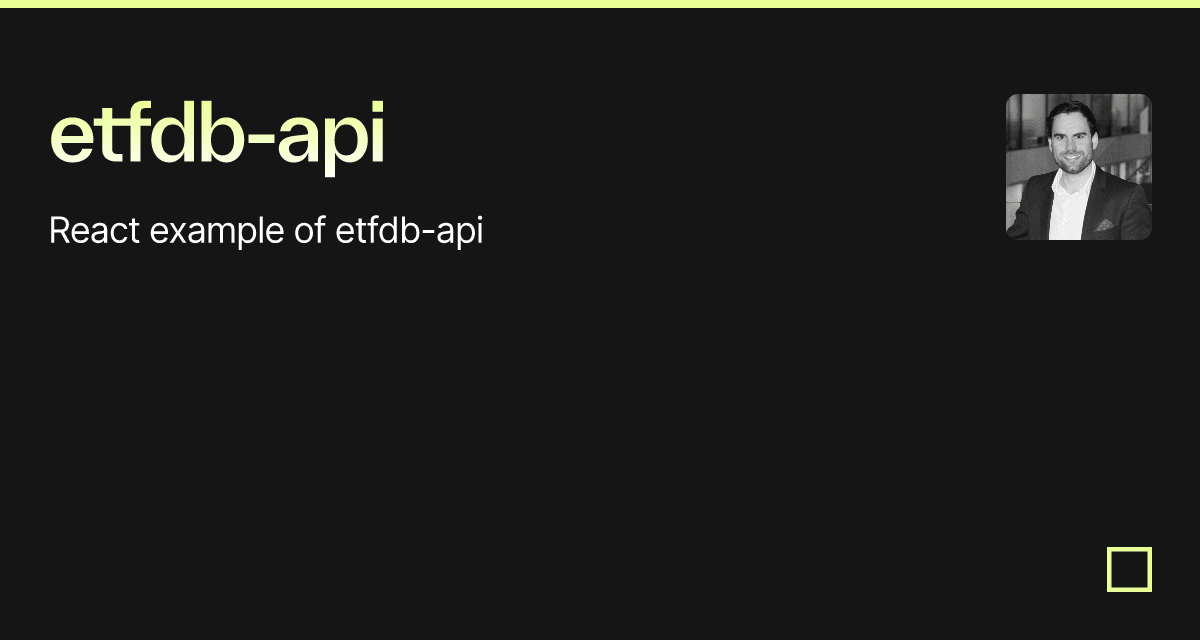 etfdb-api - Codesandbox