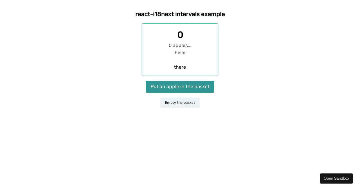 React I18next Codesandbox 