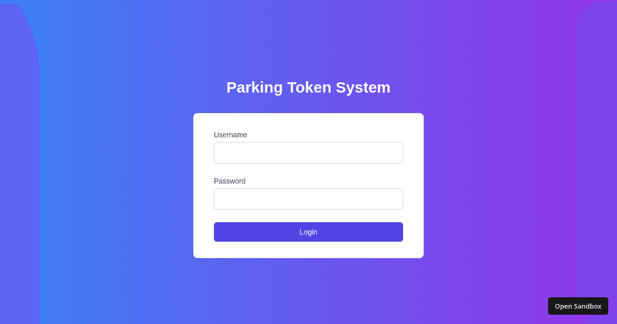 parkapp - Codesandbox