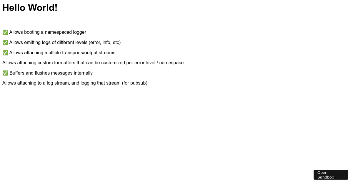 logger-winston (forked) - Codesandbox