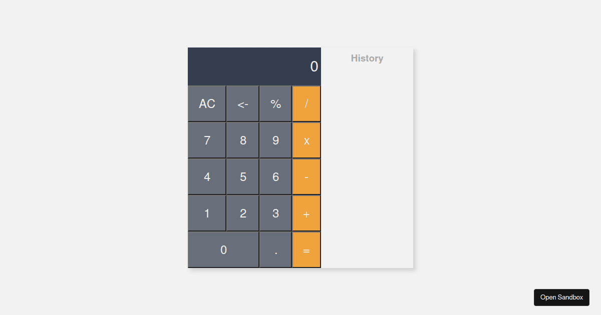 React Calculator Codesandbox 