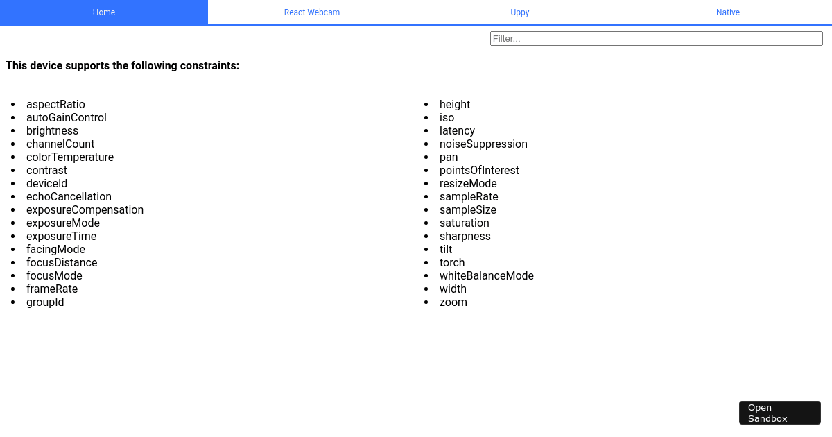 react-webcam-example - Codesandbox