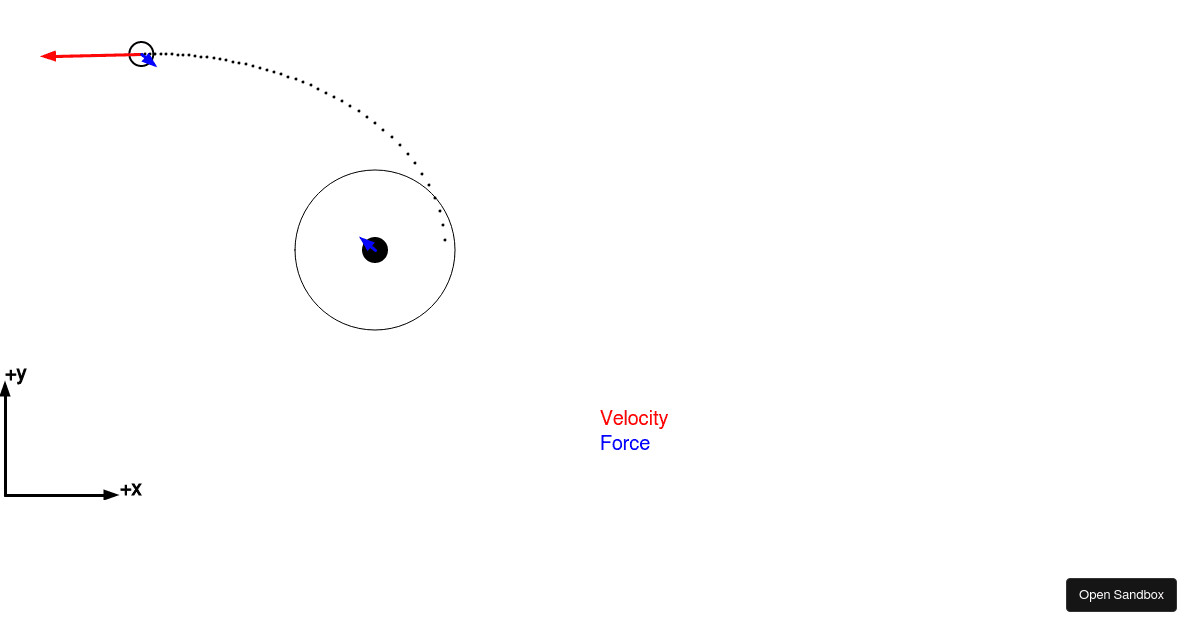 Gravity Simulation Codesandbox