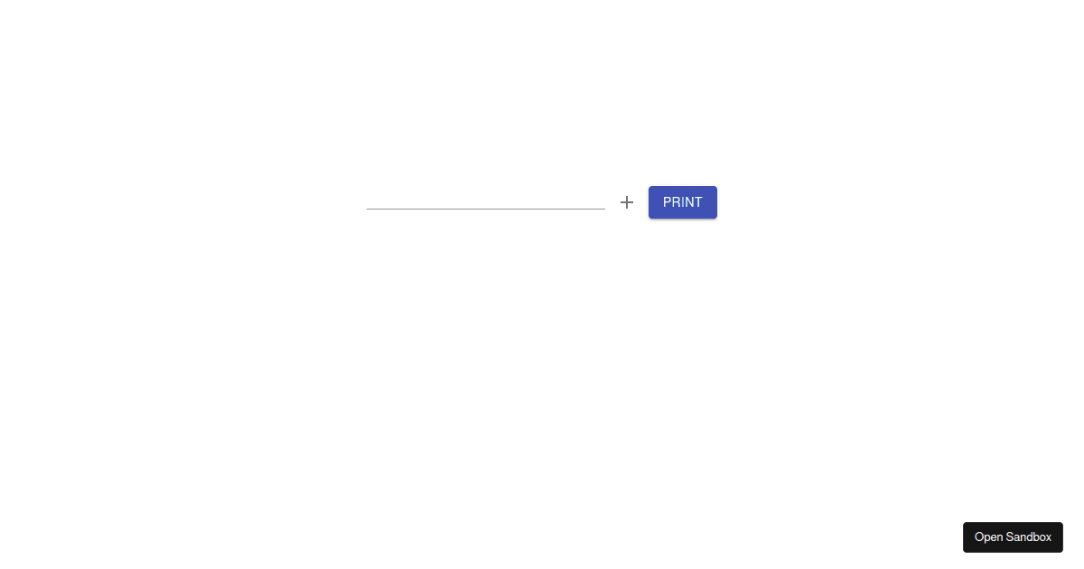 React To Print Codesandbox