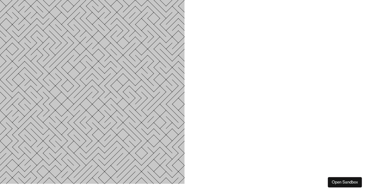 Truchet tiles - Codesandbox