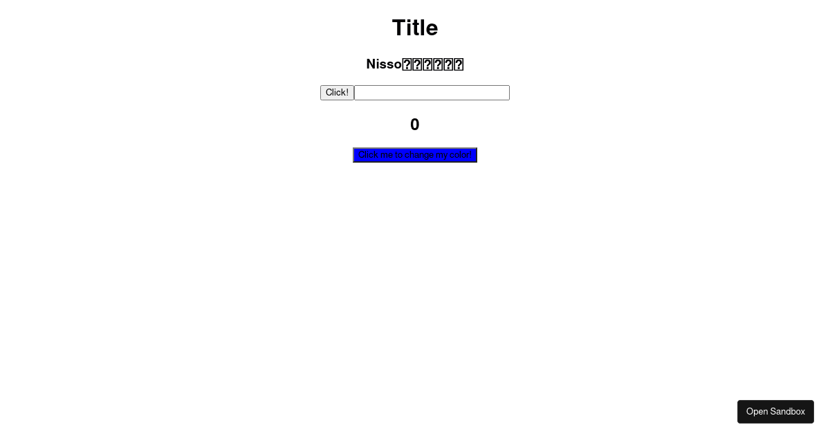 react basic - Codesandbox
