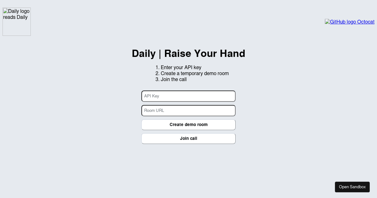 prebuilt-ui-with-raise-hand - Codesandbox