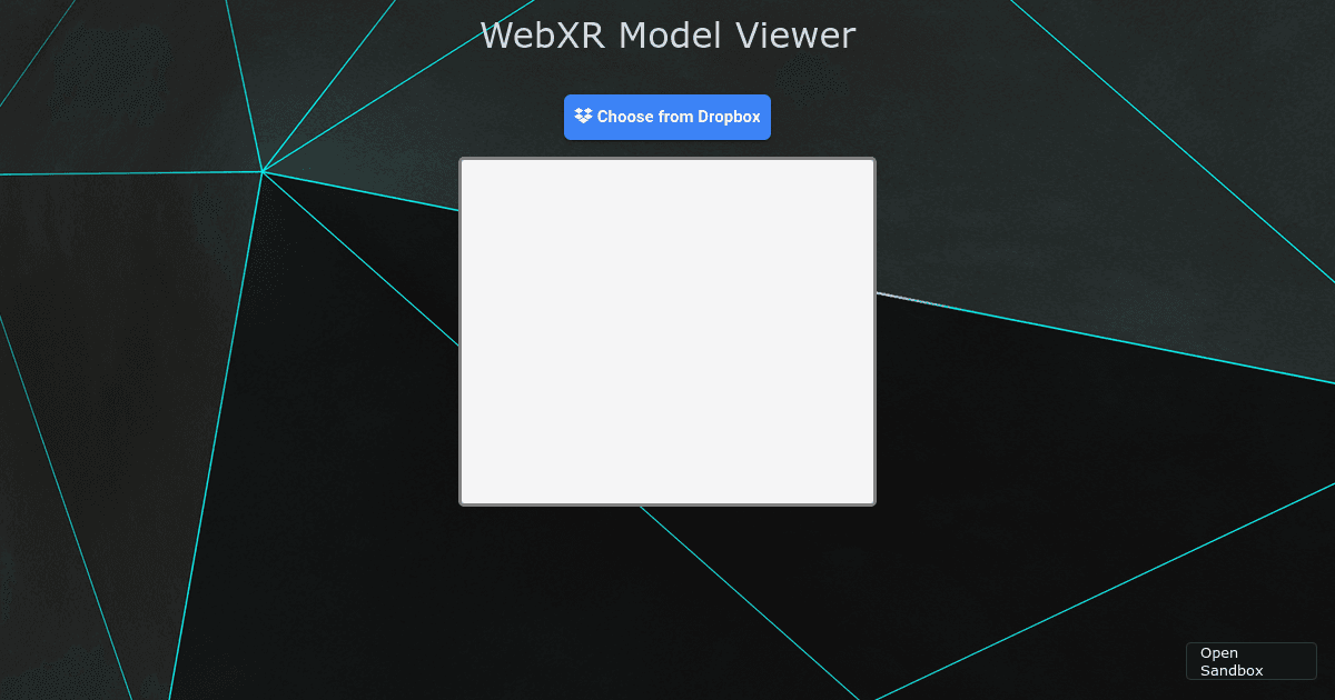 WebXR React App. - Codesandbox