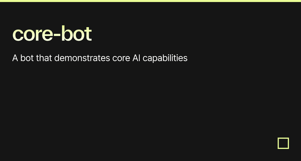 core-bot - Codesandbox