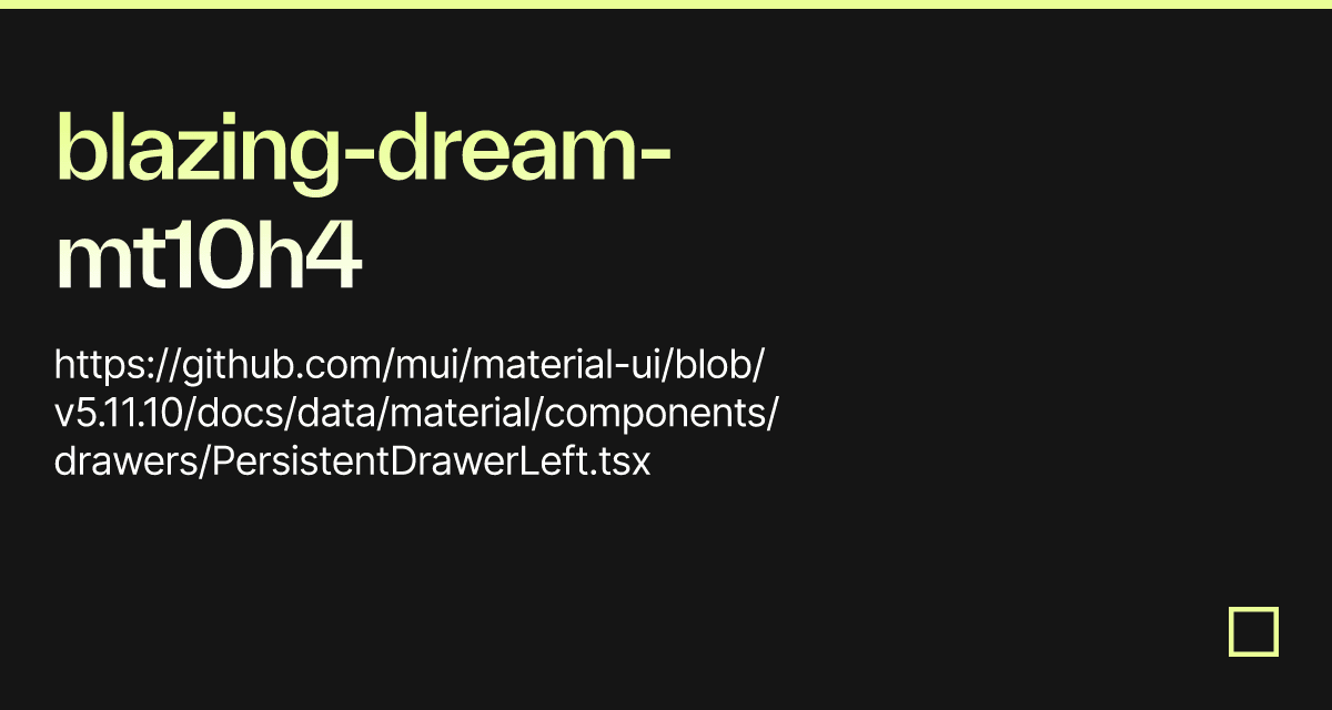 blazing-dream-mt10h4 - Codesandbox