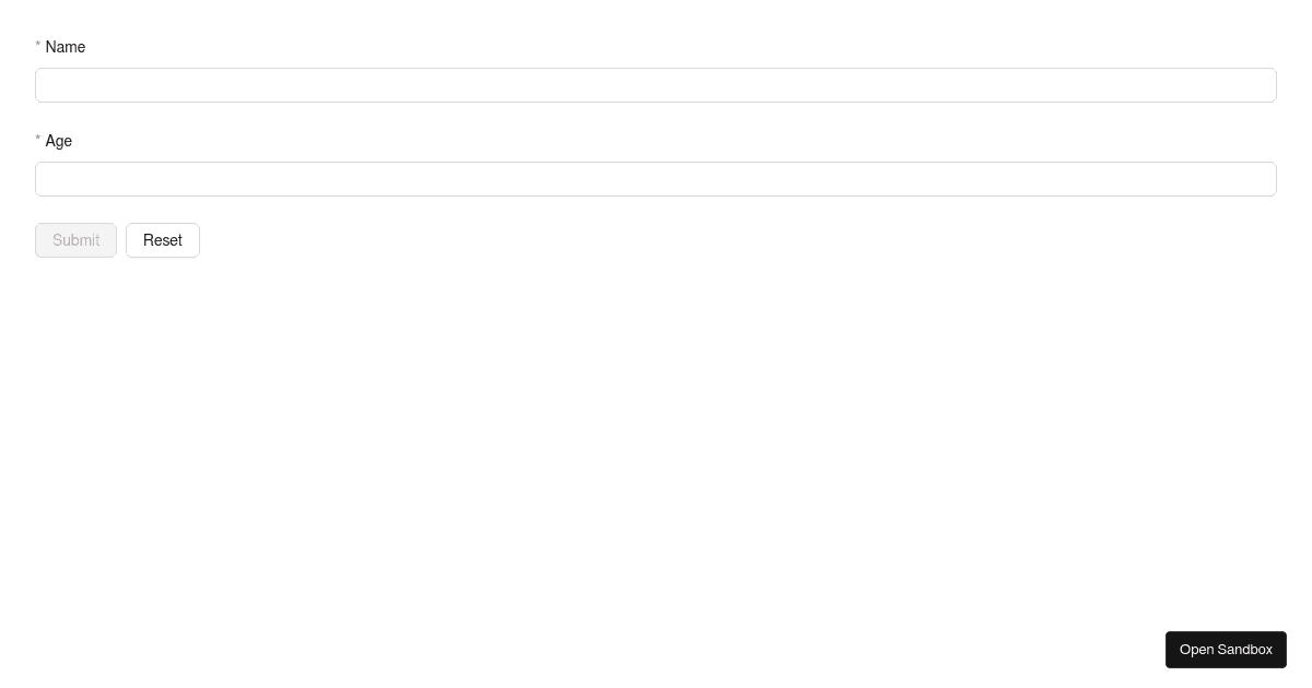 Validate Only - antd@5.8.5 - Codesandbox Validate Only - antd@5.8.5 - Codesandbox