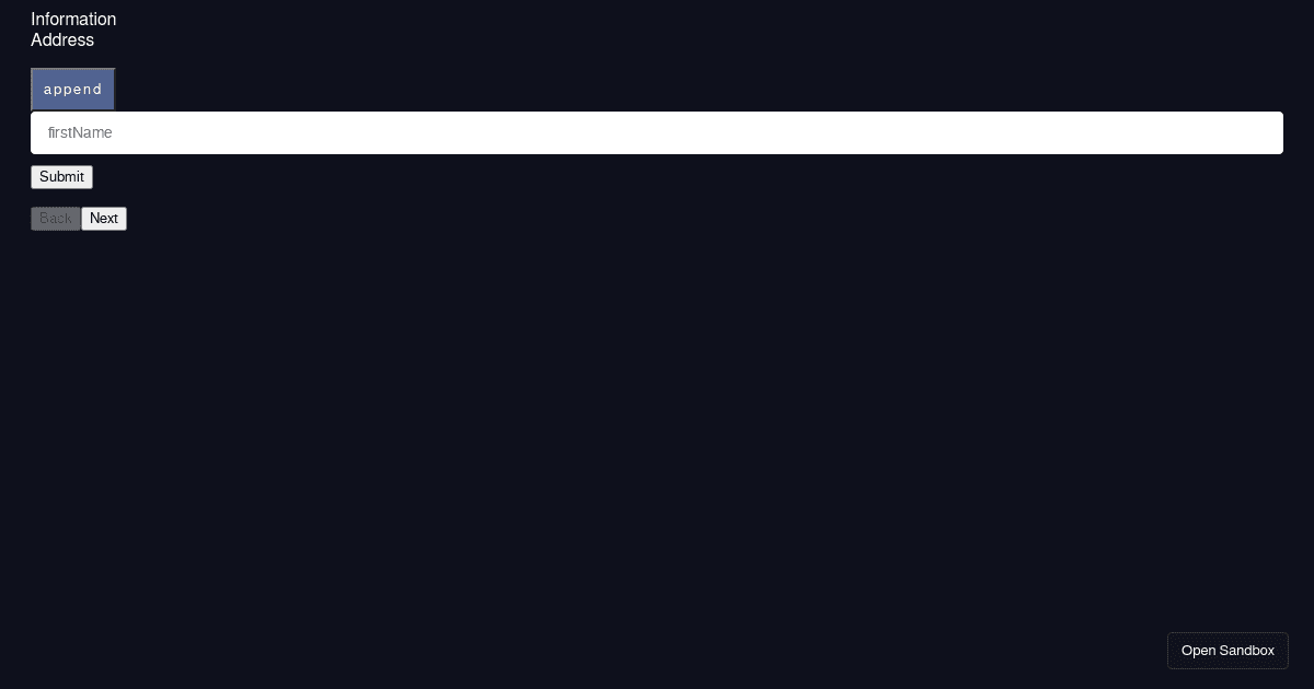 useFormState (forked) - Codesandbox