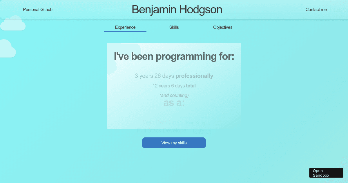 portfolio-react - Codesandbox