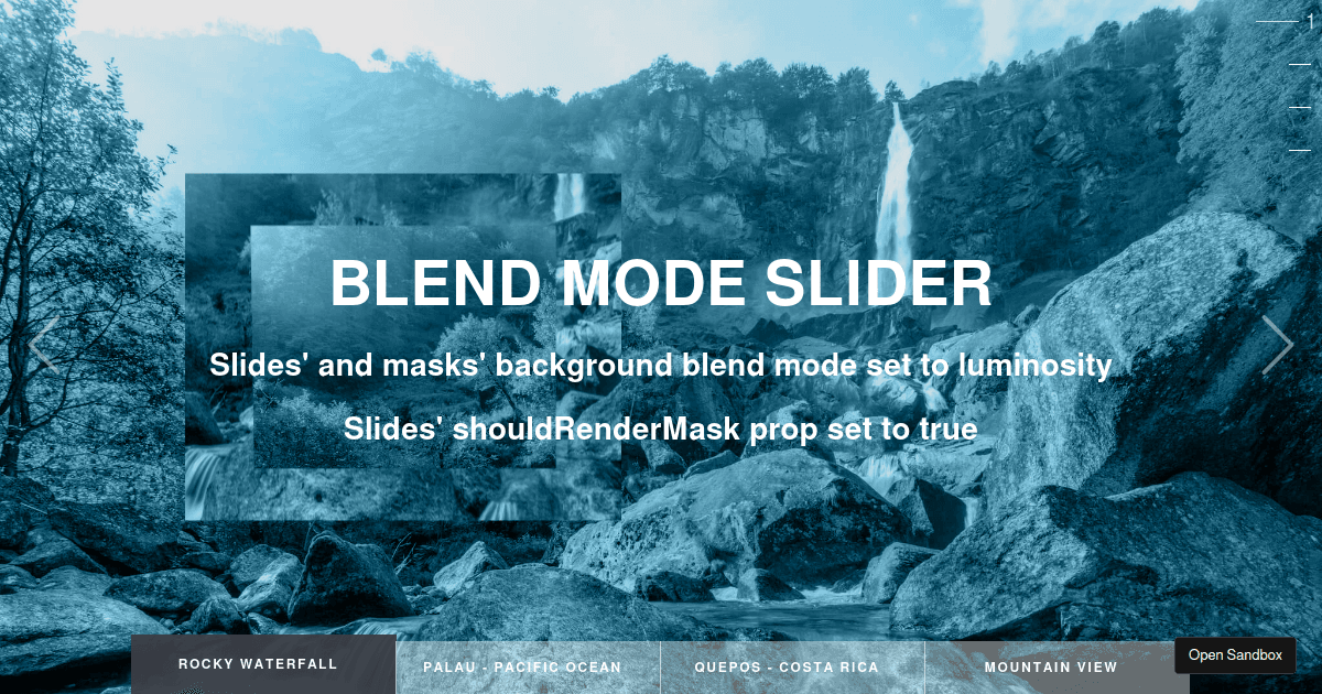 Hero Slider - Codesandbox