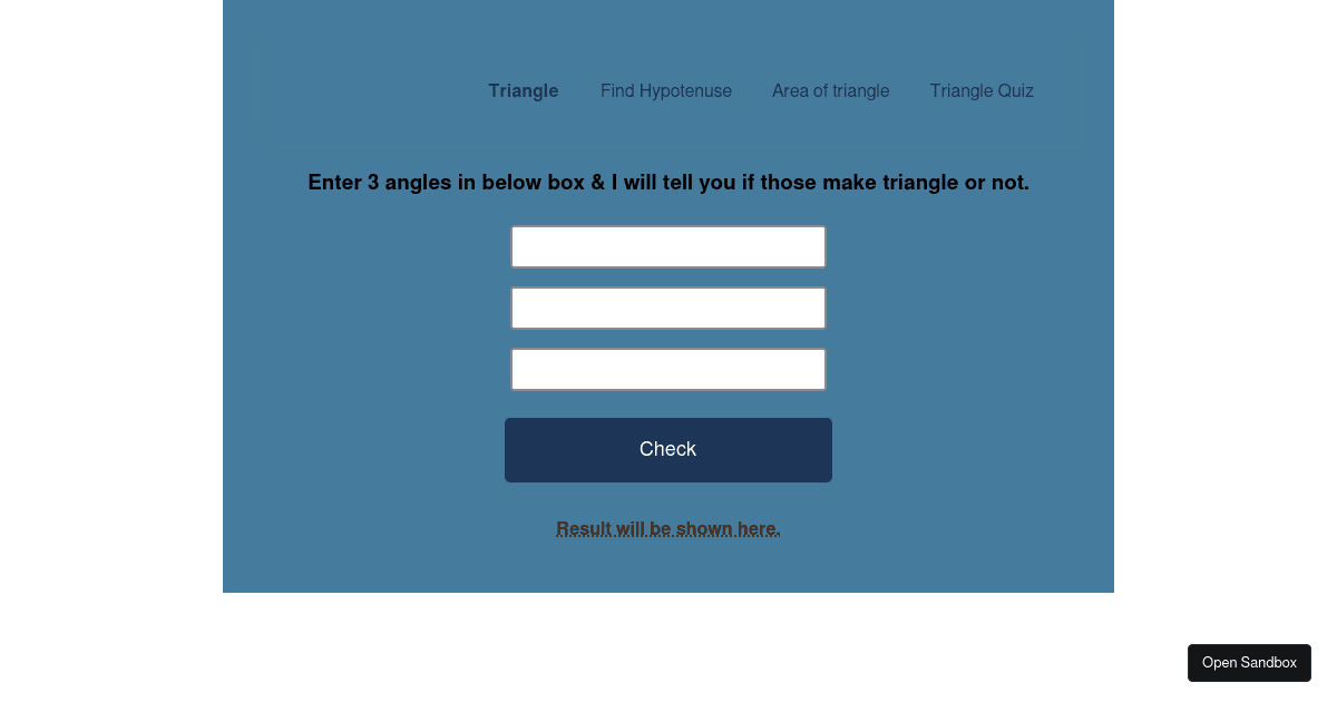 vanilla - Codesandbox