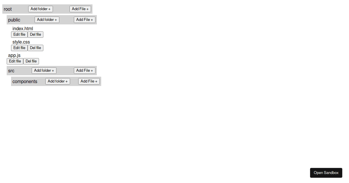 file-explorer - Codesandbox
