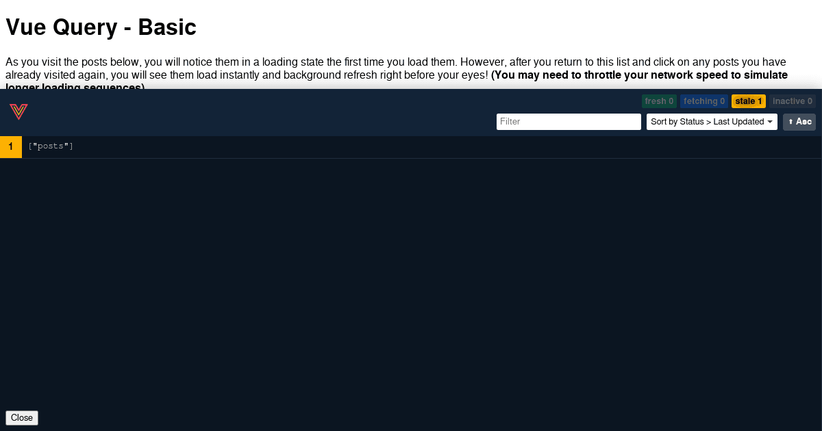 DamianOsipiuk/vue-query - Codesandbox
