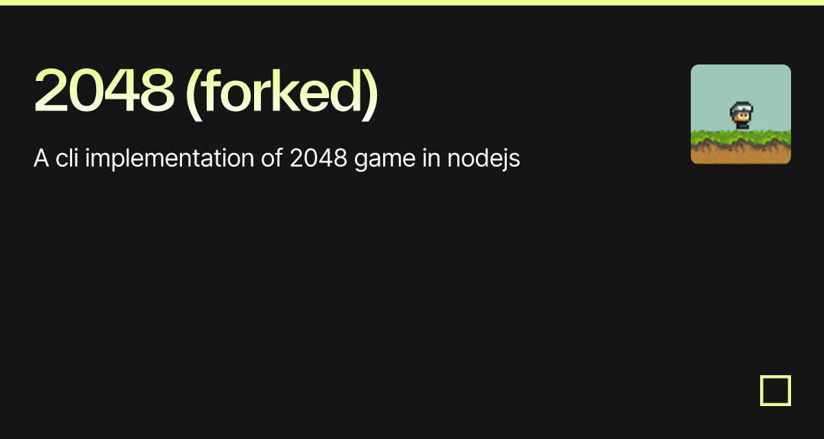2048 (forked) - Codesandbox