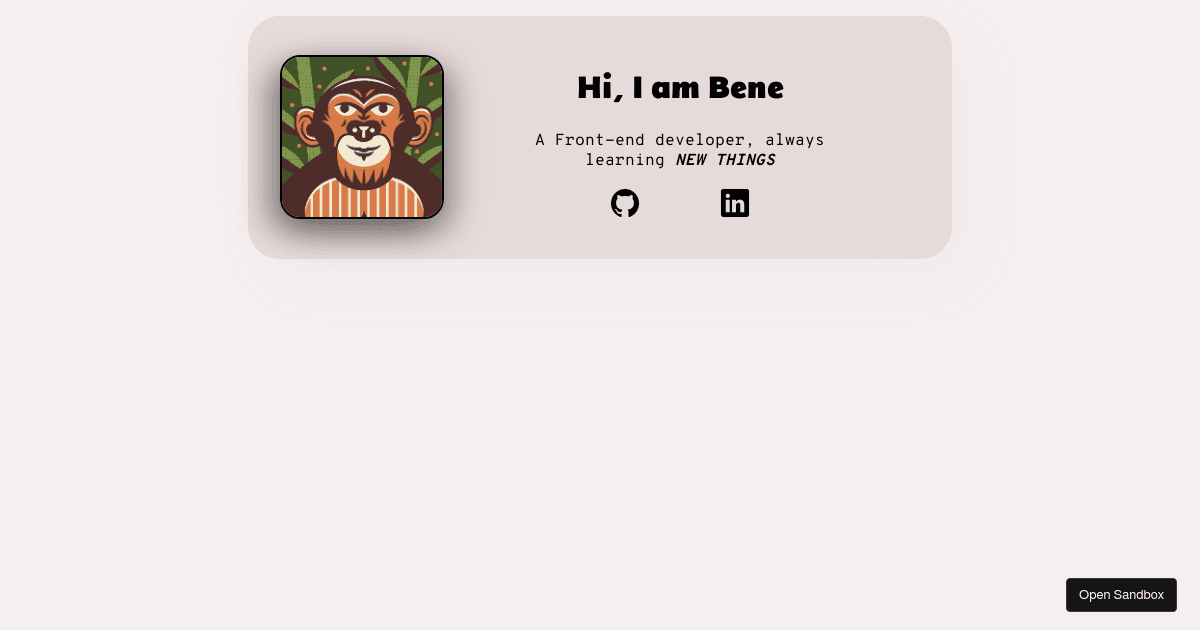 Profile-header - Codesandbox
