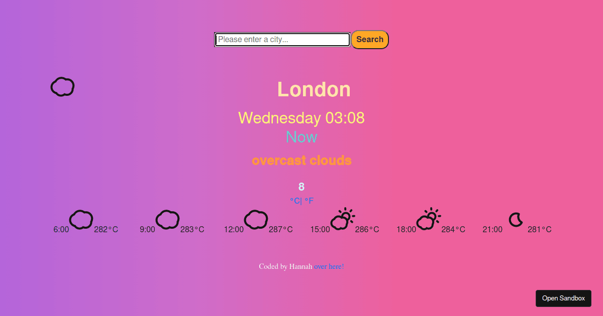 react-weather-app-dec - Codesandbox