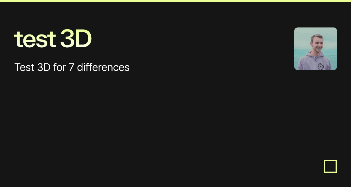 test 3D - Codesandbox