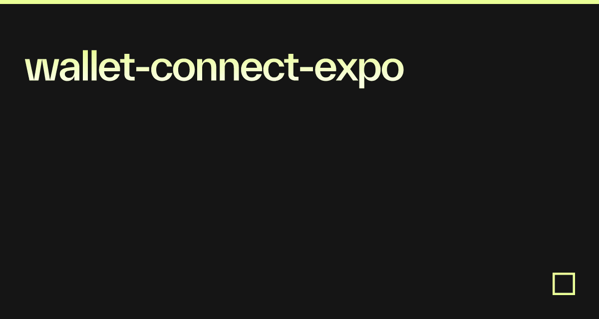 wallet-connect-expo - Codesandbox