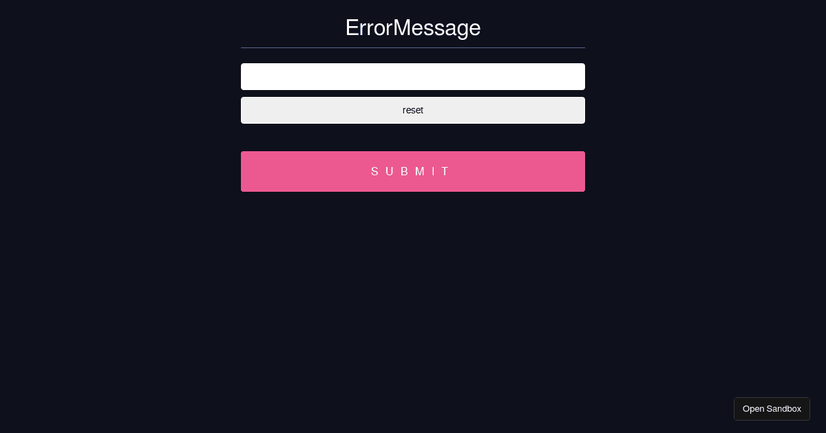 React Hook Form V7 Errormessage Multiple Error Messages Forked 8005