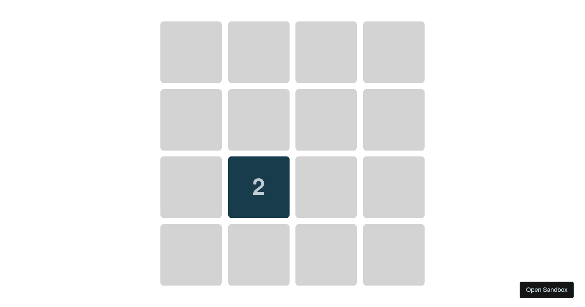 tile animation - Codesandbox